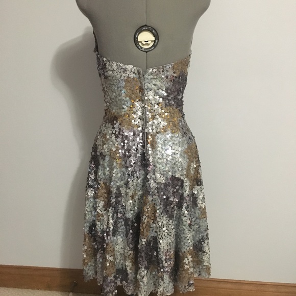 Alfred Angelo | Dresses | Alfred Angelo Metallic Sequin Prom Dress ...